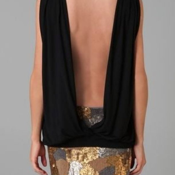 Haute Hippie | Tops | Haute Hippie Nude Backless Drape Top | Poshmark